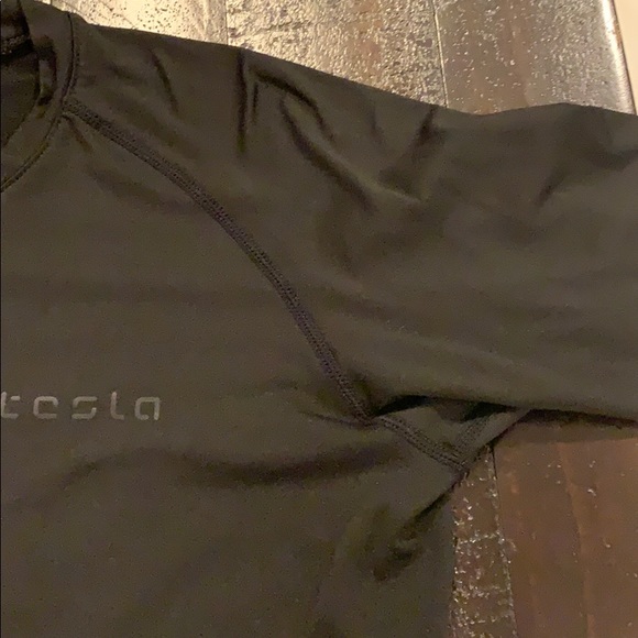 Tesla | Shirts | Large Tesla Athletic Polyesterpolyurethane Fitted ...